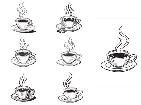 Coffee Cup Vector Art Graphic By Craft Line · Creative Fabrica
