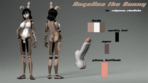 Rule 34 2024 3d Artwork Absurd Res Angelina Zelyonka Animatronic Anthro Ass Balls Black