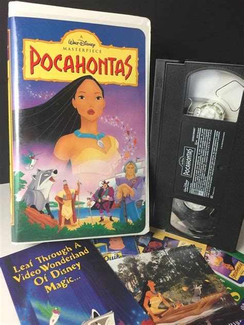 Pocahontas Walt Disney Masterpiece Collection Vhs Video Tape Classic