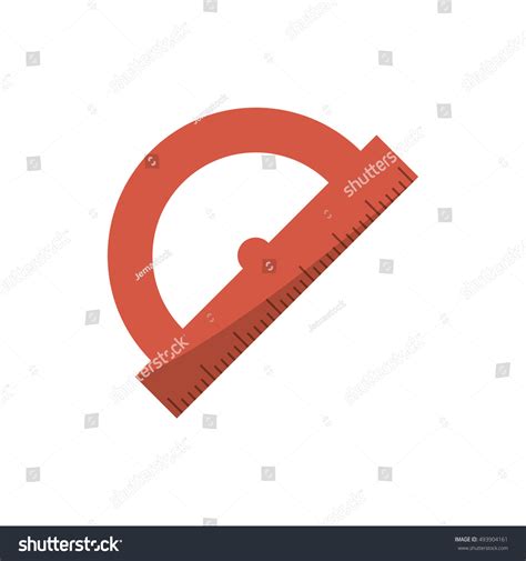 Ruler Object School Tool Design Stock Vector Royalty Free 493904161 Shutterstock