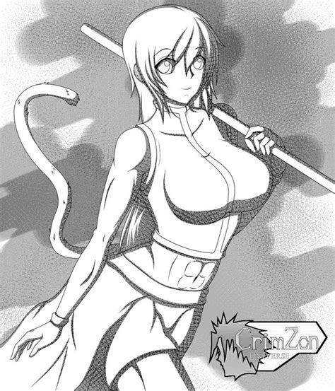 Tya The Saiyan Hybrid Character Drawing Anime Character