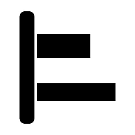 Horizontal Left Align Icon Design 23412173 Vector Art At Vecteezy