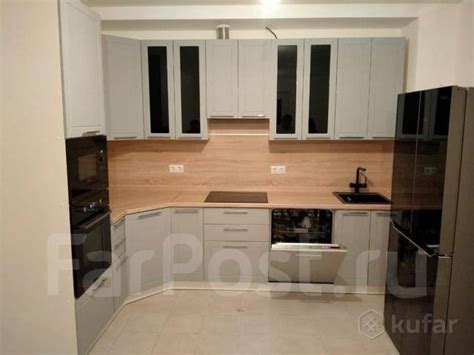 Кухня 25 угловая Глетчер 3 0 1 8 м новый под заказ Цена 157 000₽ во Владивостоке