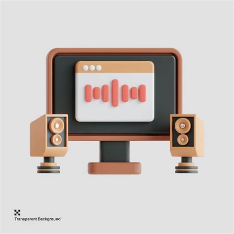 Premium Psd 3d Illustration Of Sound Waves Or Audio Visualization