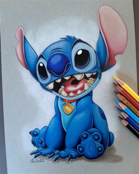 Cómo Dibujar A Stitch De Lilo And Stitch Con Lápices Versión Realista