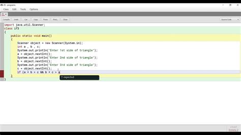 IF How To Make A Java Program In Bluej For Checking That The Entered Sides Form A Triangle