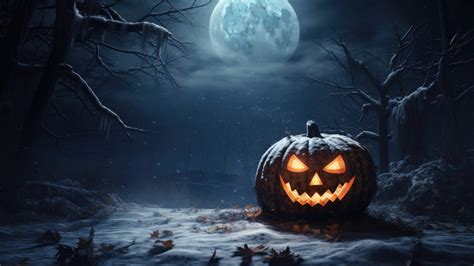 Jack O Lantern Halloween Night 4k 7031m Wallpaper 4k Pc