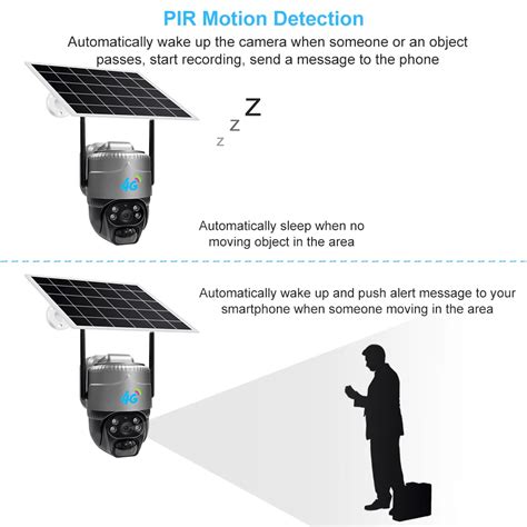 V380 Pro 太阳能摄像机 Pir 检测 Ptz 户外防水监控摄像头 4g Sim 卡网络摄像头带太阳能电池板内置电池 Ip 自动跟踪家庭
