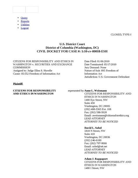Dc 12010cv00018 Docket Documentcloud