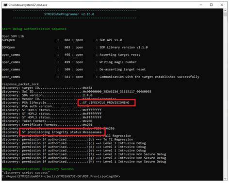 Solved Stirot Provisioning Of Stm32h573 Over Spi Stmicroelectronics Community