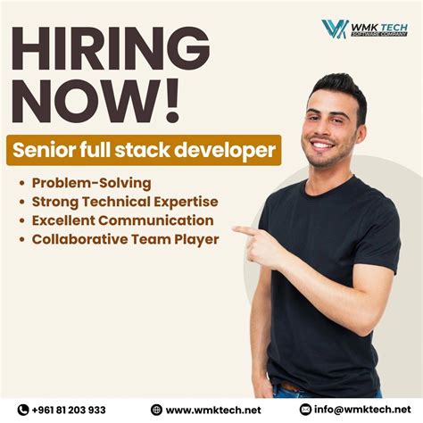 Wmk Tech On Linkedin Fullstackdeveloper Remotejobs Techcareers Hiring Innovation