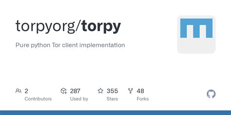 Github Torpyorgtorpy Pure Python Tor Client Implementation