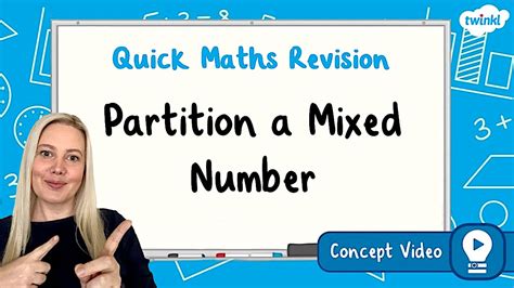 👉 Partition A Mixed Number Ks2 Maths Concept Video
