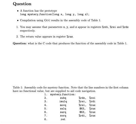 Solved Question • A Function Has The Prototype Long Mystery
