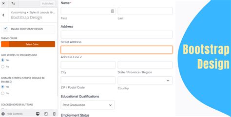Bootstrap Design Gravity Forms