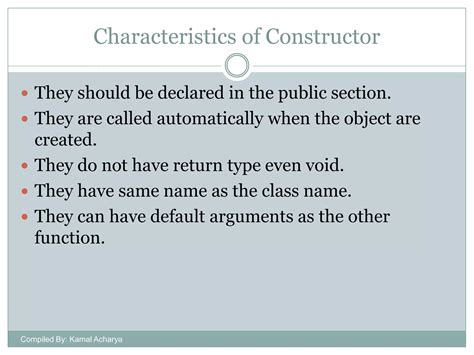 Constructor And Destructor Ppt Constructor And Destructor Ppt