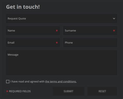 Create A Stylish Dark Contact Form With Html Css And Javascript Envato Tuts