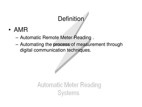 Ppt Automatic Meter Reading Systems Powerpoint Presentation Free Download Id162236