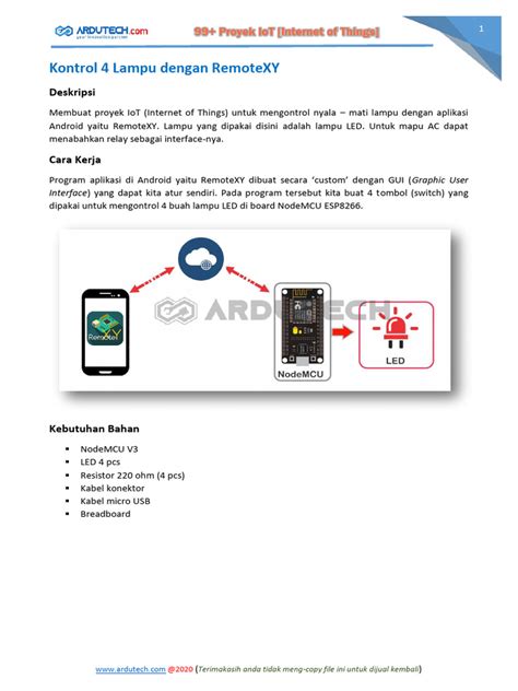 Kontrol Lampu Via Remotexy Pdf