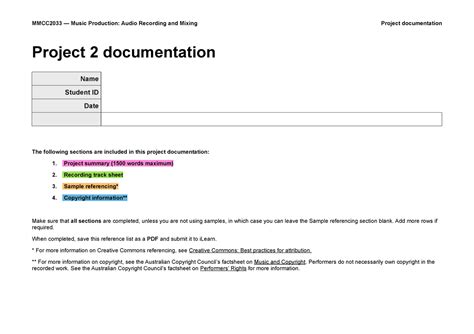 Project Documentation Project Documentation Name Student ID Date The Following