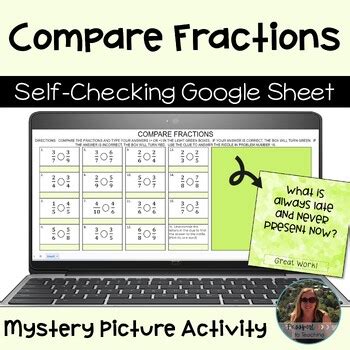 Comparing Fractions With Like Denominators Numerators Digital Activity Game