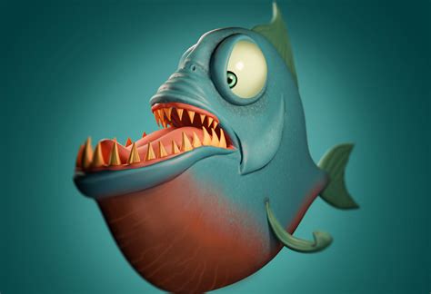 Stylized Fish 3d Render Digital Art By Khatri3d