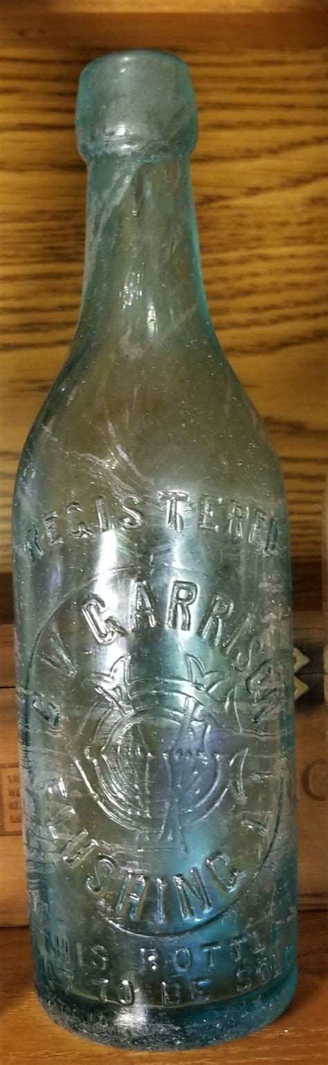 C V Garrison Blob Top Beer Bottle Treasurenet The Original Treasure Hunting Website