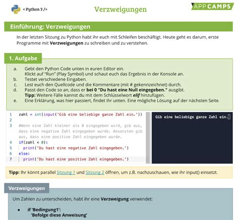 Programmieren Lernen Mit Python Appcamps De