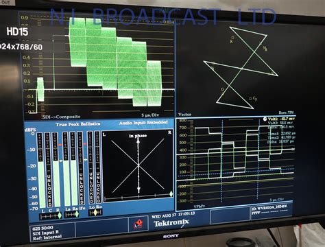 Tektronix Wvr610 Sdi Waveform Vectorscope Rasterizer With Audio Ref 1