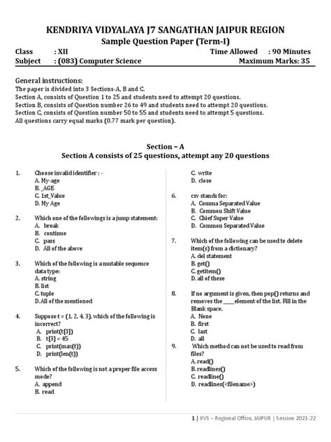 Set 1 Sqp Pdf C Programming Language Comma Separated Values