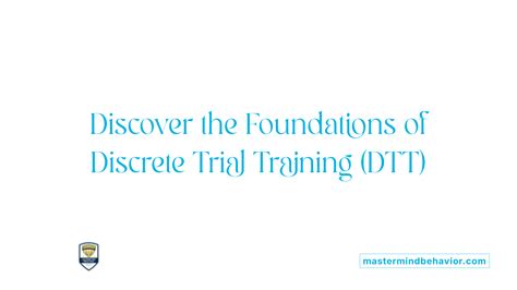 The Science Behind Discrete Trial Training In Aba