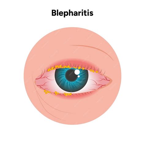 Premium Vector Blepharitis Eye Disease Ophthalmology Inflamed Sick