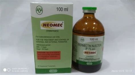 Ivermectin Injection 100 Ml Neomec At ₹ 500 00 Vial Ivermectin Injection Bp In Nagpur Id