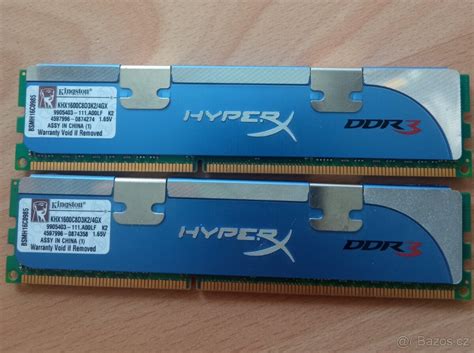 Ram Kingston Hyperx 4gb 2x2gb Ddr3 1600 Xmp Cl8 Praha 9 Bazošcz