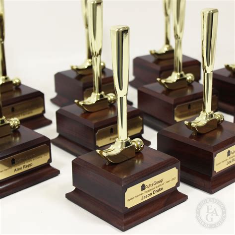 Golden Hammer Pedestal Engraving Awards And Ts