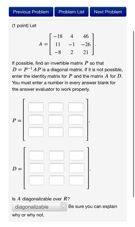 Solved Previous Problem Problem List Next Problem 1 Point