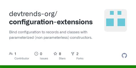 github devtrends org configuration extensions bind configuration to