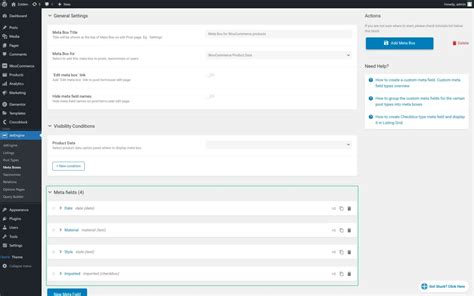 Attaching Meta Boxes To Woocommerce Product Data And Variations 一