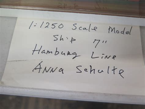 Multiple Military Ship Models In Boxes And Hamburg Line Ship Anna Schulte Oahu Auctions