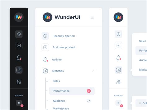 Custom Navigation Styles By Kl Webmedia On Dribbble