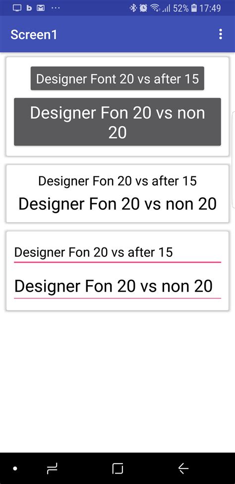 Layout Font Size Broken When User Changes Size Of The Font In Device Settings Discuss