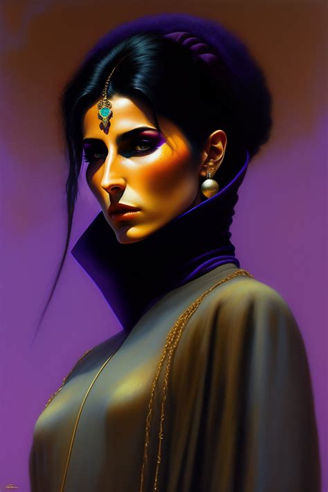 Lexica Beksinski Mortal Kombat Dark Purple Female Character With