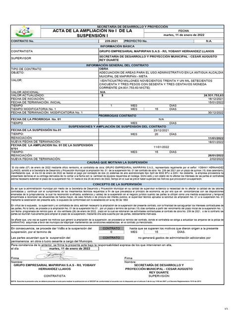239 21 Acta De Ampliación No 01 De La Suspensión No 01 11012022 Pdf