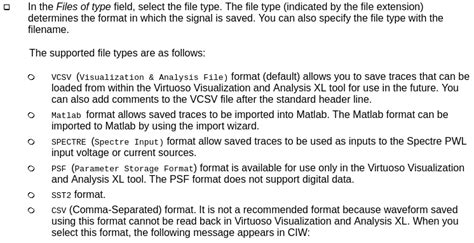 Sunny Day 的想法 Virtuoso导出仿真数据 Tips Virtuoso 得到仿真波形后 可以导出vcsv Matlab Spectre Psf Sst2 Csv