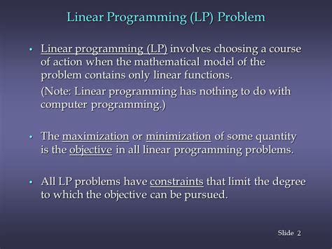 Chapter 2 Introduction To Linear Programming Ppt Video Online Download