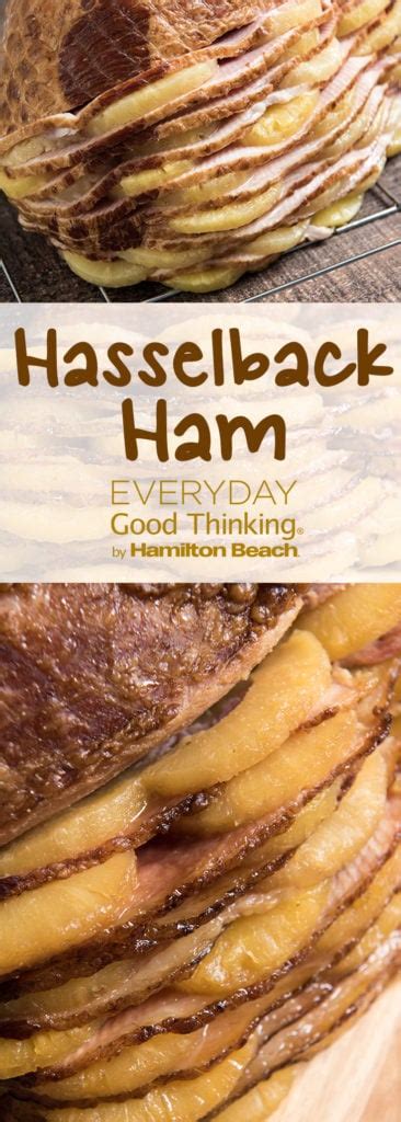 Roaster Oven Hasselback Ham With Pineapple