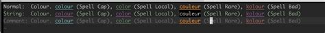 Sample Spell Vim Review Issue 161 Vim Colorschemes GitHub