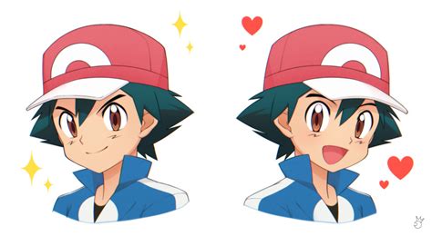 Safebooru 1boy D Ash Ketchum Bangs Baseball Cap Black Shirt Blue
