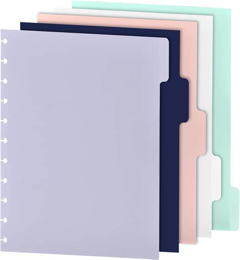 Tab DiscBound Dividers Notebook Letter Size Planner Supplies Letter Pocket Dividers Blank