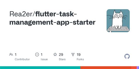 Github Rea2erflutter Task Management App Starter